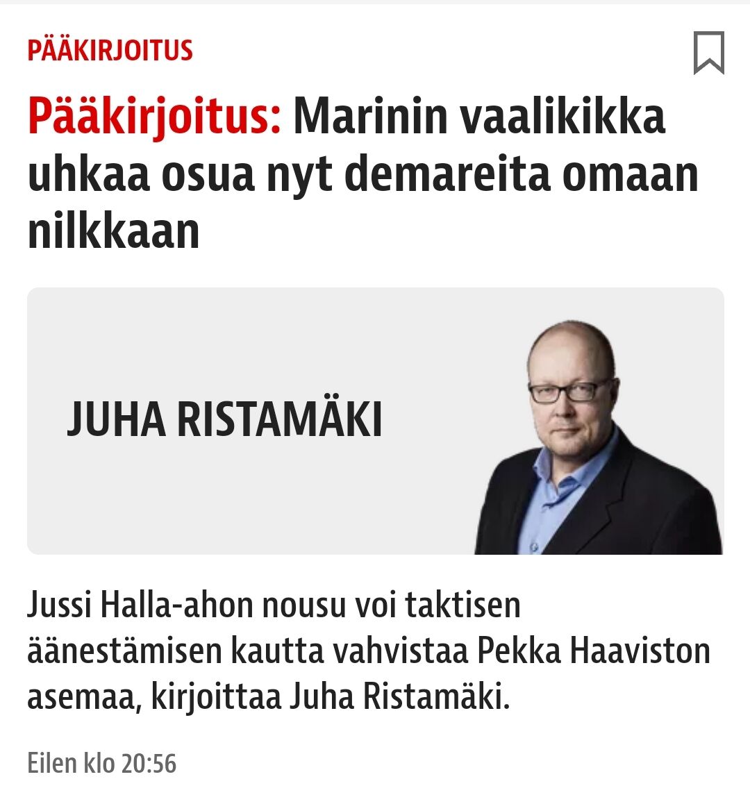 Suomen presidentinvaalit 2024 - Sivu 49 - ei-herkille - Inderes forum
